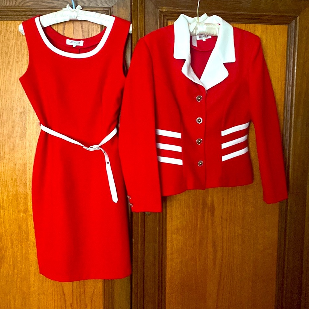 Vintage 60s Blazer Dress Suit Set - Gem